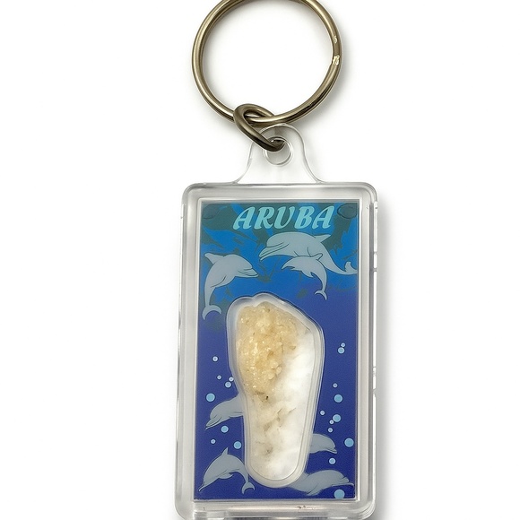 Accessories | Vintage Aruba Keychain Dolphins Design With Real Sand ...
